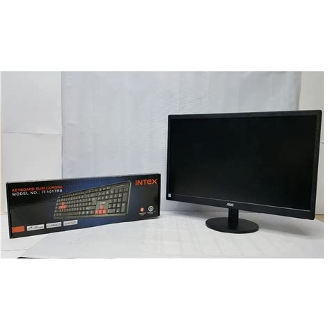 AOC E SWHN Inch LED Monitor With Intex IT RB PS Keyboard TV Home Appliances TV