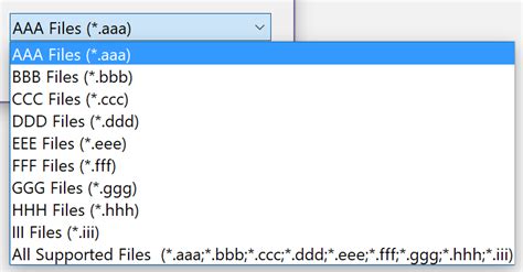 Net How Can I Avoid Showing Extensions On One Filter Option In