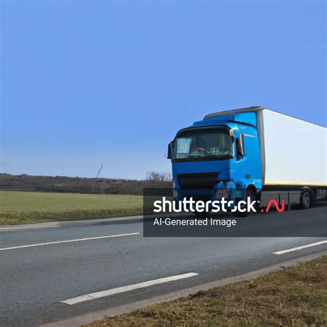 Hgv Class 2 Lorry Driving Towards Ai Generated Image 2408289725