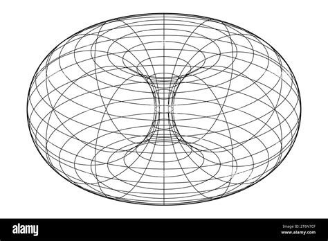 Wire Frame Of A Ring Torus Also Donut Or Doughnut In Geometry A Surface Of Revolution