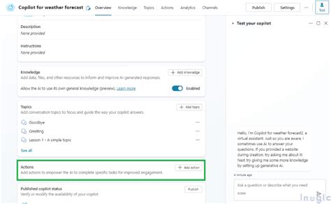 configuring copilot by using different end user authentication for