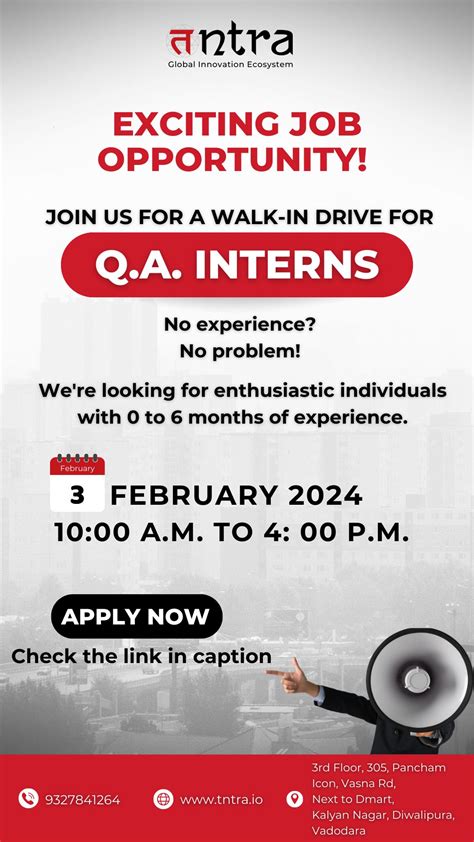 Tntra On Linkedin Qacareer Qainterns Qajobs Qainternship Urgenthiring Freshersjob