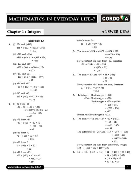 Lesson 1 Maths Cordova Journey Pdf