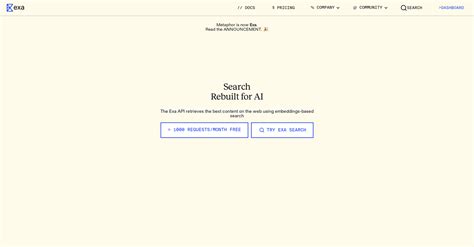 Metaphor Ai Tool For Search