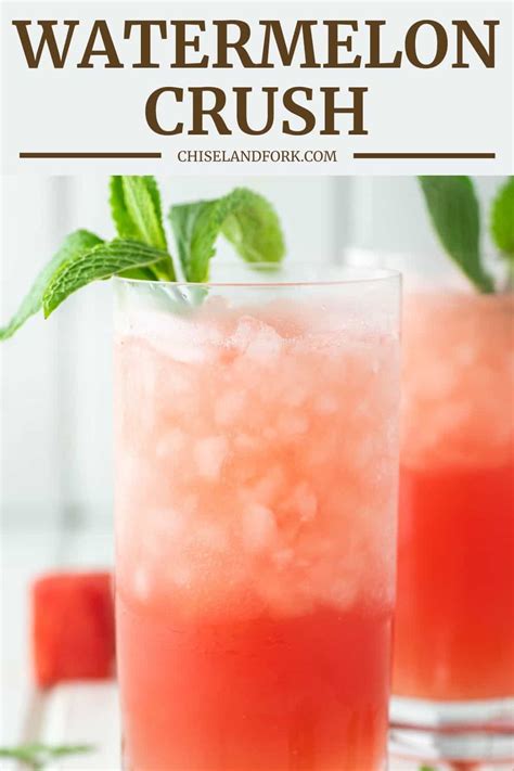 Watermelon Crush Refreshing Summer Cocktail Chisel And Fork