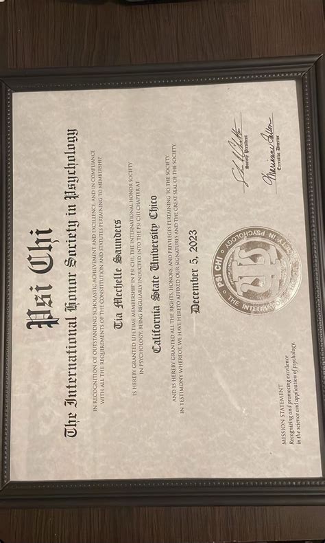Proud To Be A Member Of The Psi Chi International Honors Society In