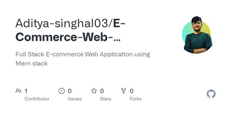 Github Aditya Singhal03e Commerce Web Application Full Stack E Commerce Web Application