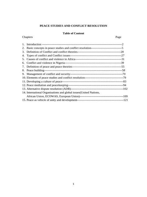 Peace And Conflict Complilation Booklet Pdf