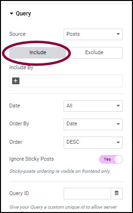 Build A Query With The Loop Grid Elementor
