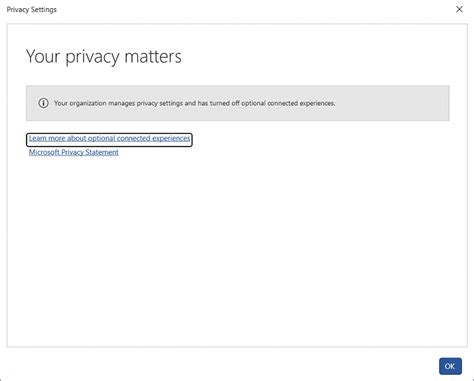Privacy Settings Optional Connected Experiences Office 2021 Ltsc Windows 10 Forums