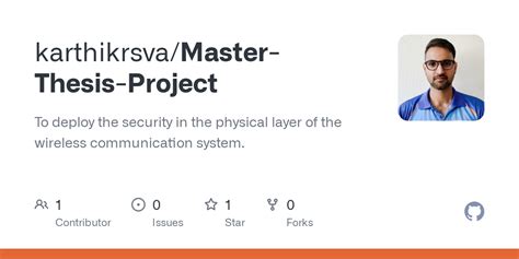Github Karthikrsvamaster Thesis Project To Deploy The Security In The Physical Layer Of The