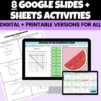 Pythagorean Theorem Notes Worksheets And Digital Activities BUNDLE Th