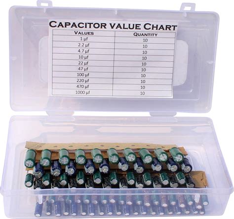 Avs Components Capacitor Kit 100pcs 10 Value Aluminium Electrolytic
