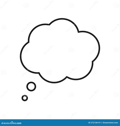cloud message icon text message empty speech bubble vector