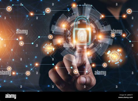 Fingerprint Scan Provides Security Access With Biometrics Identification New Technology