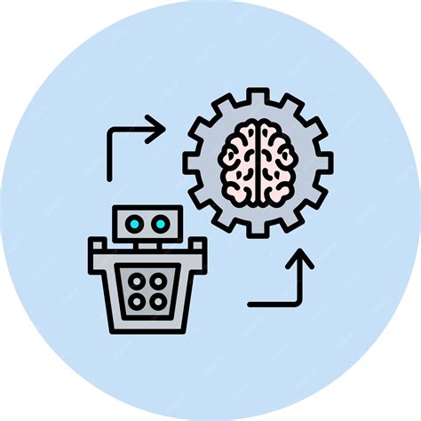 Premium Vector Machine Learning Flat Illustration