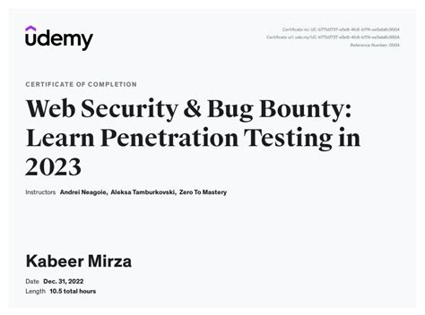 Kabeer Mirza On Linkedin Penetrationtesting Bughunting Udemy Owasp