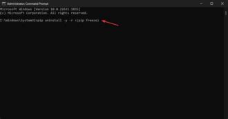 Ways To Remove All Packages Installed By Pip