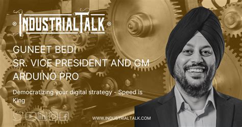 guneet bedi with arduino pro industrial talk
