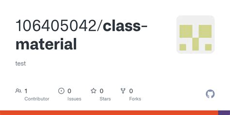 Github 106405042class Material Test Github 106405042class Material Test