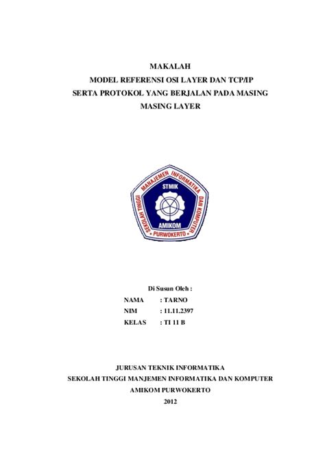 doc model referensi osi layer dan tcpip serta protokol yang berjalan
