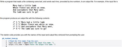 Solved Write A Program That Reads A File Containing Some Chegg