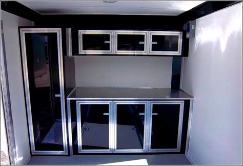 Enclosed Trailer Storage Cabinets Aluminum Car Trailer Near Me Best