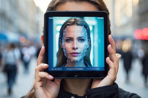 premium photo futuristic humanoid female robot working on