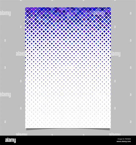Geometric Diagonal Square Pattern Background Page Template Stock Vector