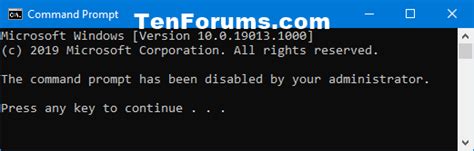 Disable Command Prompt In Windows 7 Windows 8 And Windows 10 Tutorials