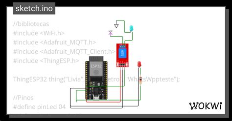 Lampada Wokwi Esp32 Stm32 Arduino Simulator