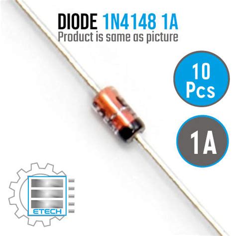Diode 1n4148 1n914 75v 05 Watt 1n4148 Zener Diode ±5 Voltage