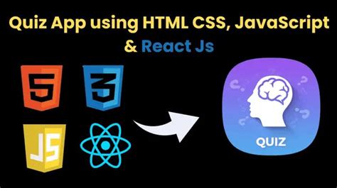 Quiz App Using Html Css Javascript And React Js Source Code
