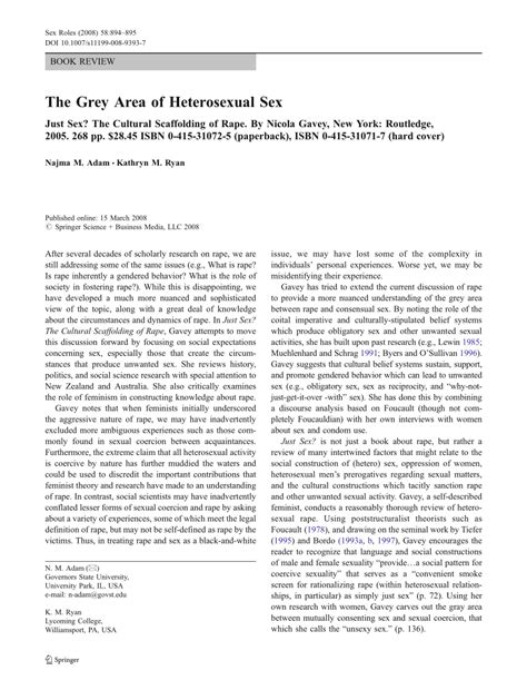 PDF The Grey Area Of Heterosexual Sex