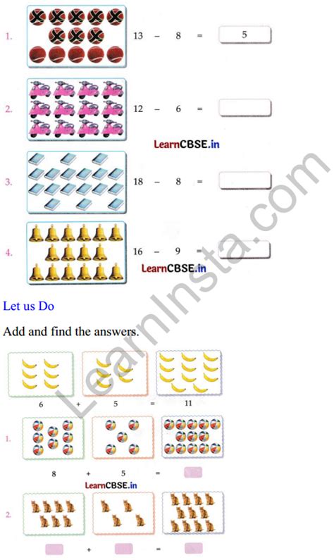 Vegetable Farm Class 1 Worksheet With Answers Maths Chapter 6