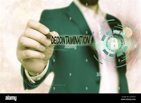 Handwriting Text Writing Decontamination Conceptual Photo Neutralizing Every Presence Of