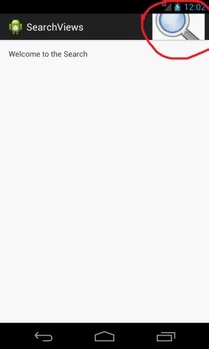 Creating Search View In Android Studio