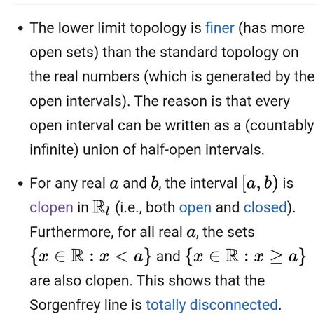 Exercise 3 3 38 Lower Limit Topology Set B {la B A Be R} 70 3 Topological