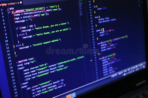 Computer Code Programming Language Coding Close High Resolution Photo