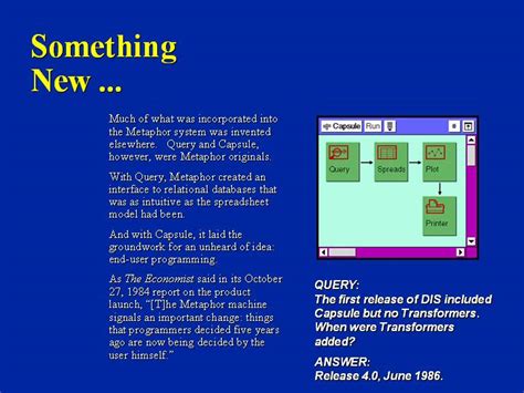 Metaphor Computer Systems — Slide Show