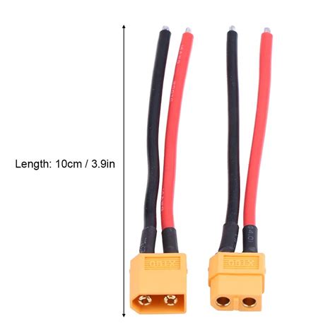 Xt Connector Cable Male With Silicone Jacket To Female Plug Extension Cable Wire Plug