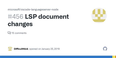 LSP Document Changes Issue Microsoft Vscode Languageserver Node GitHub