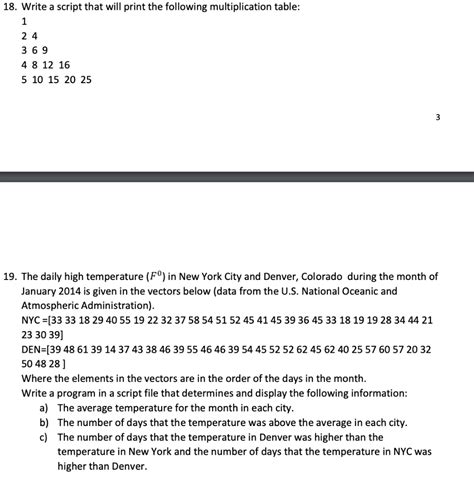 Solved Create A Variable N That Is A Column Vector With Chegg