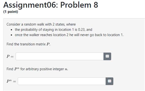 Solved Assignment06 Problem 8 1 Point Consider A Random