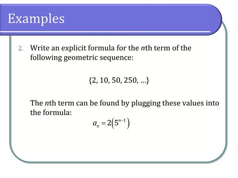 93 Geometric Sequences Ppt