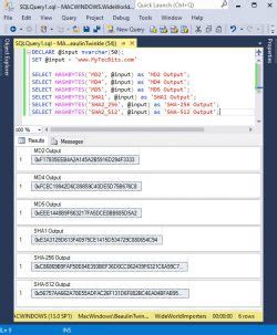 Hash Code Encryption With HASHBYTES In SQL Server My Tec Bits