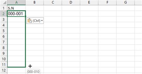 How To Automatically Add Serial Number In Excel