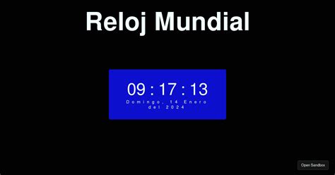 Andmar1 Reloj Js Codesandbox
