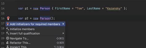 Required Keyword Checked Operators Nameof Operator Scope Using C
