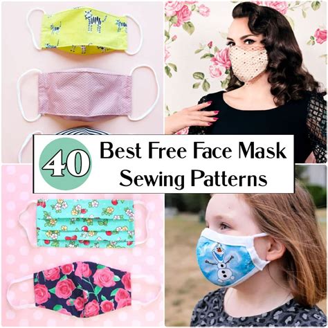 40 Free Face Mask Patterns Printable Sewing Pattern Pdf